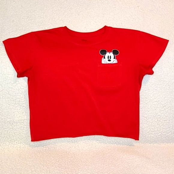 Disney | Tops | Mickey Mouse Crop Toptshirt | Poshmark